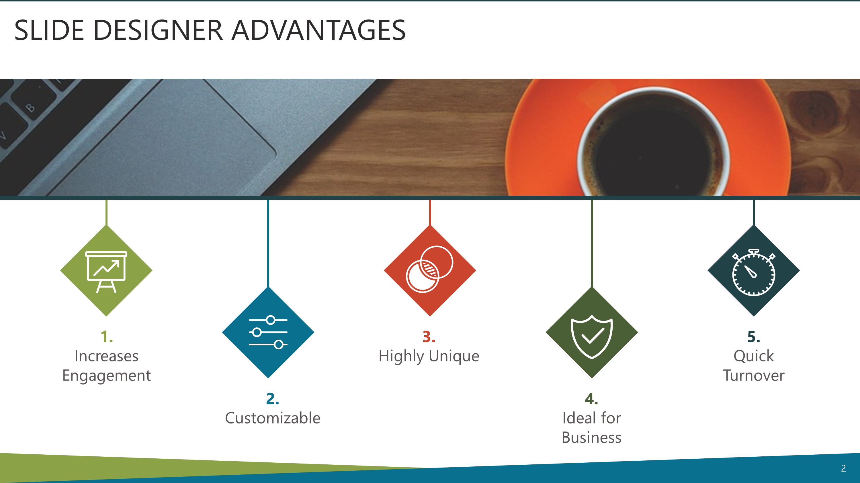 5 Point Process Slides For PowerPoint Themes For PPT SlideStore