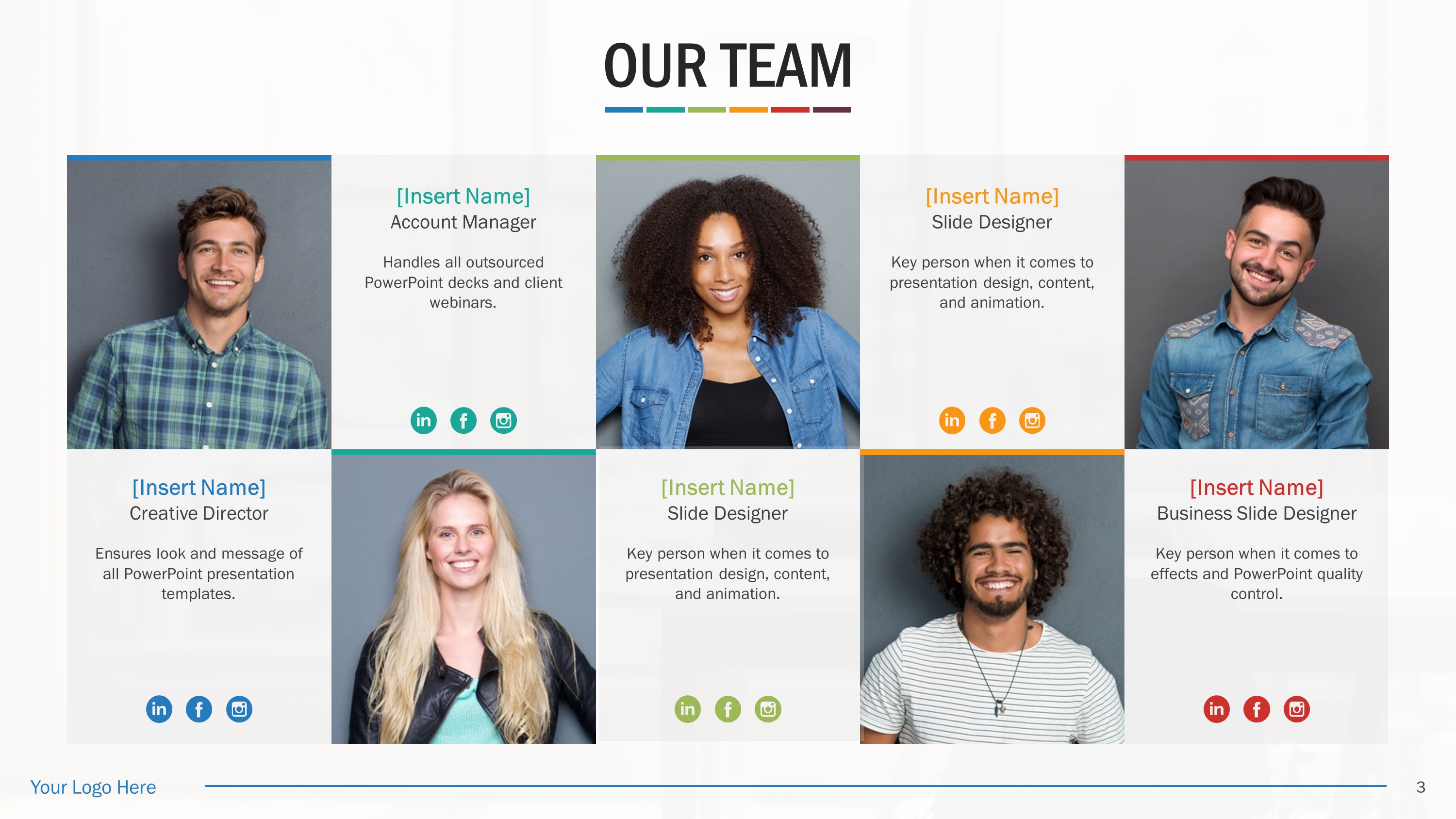 Team Biography Slides For PowerPoint Presentation Templates SlideStore