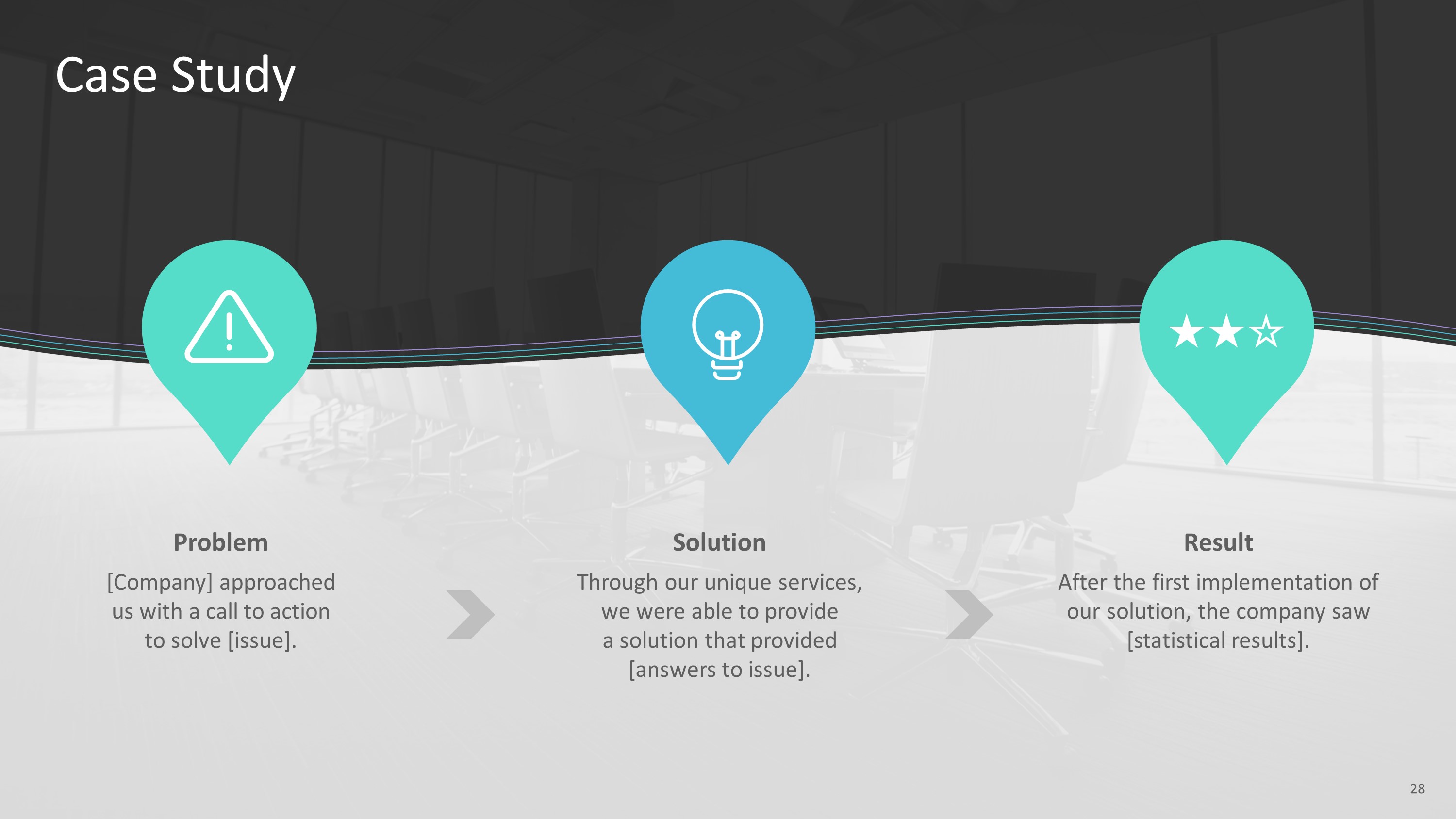 Free Modern Teardrop Corporate Theme for PowerPoint Presentation