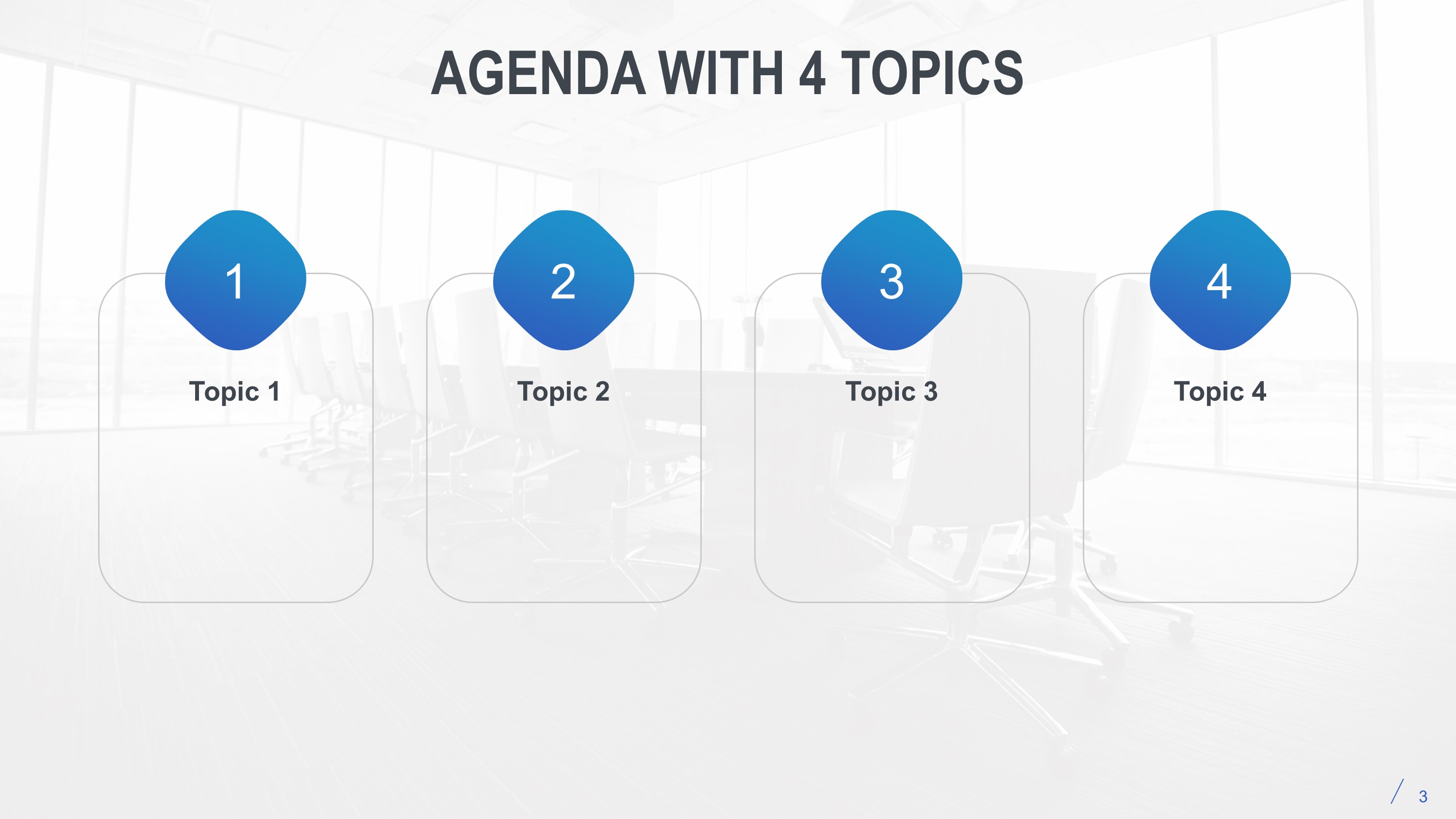 4 Point Agenda PowerPoint – SlideStore