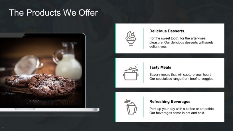 Product Offering Food Industry Slides for PowerPoint - SlideStore